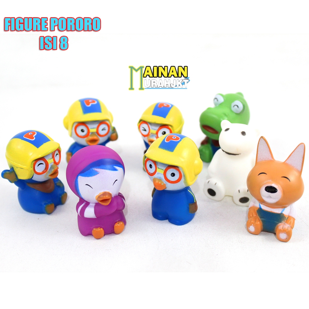 Jual MAINAN ANAK MURAH ACTION FIGURE PORORO DKK FIGURE 1 SET ISI 8PCS ...