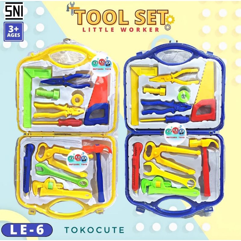 Jual Mainan Anak Perkakas Tukang Tukangan, Tool Set Alat Kerja Proyek ...