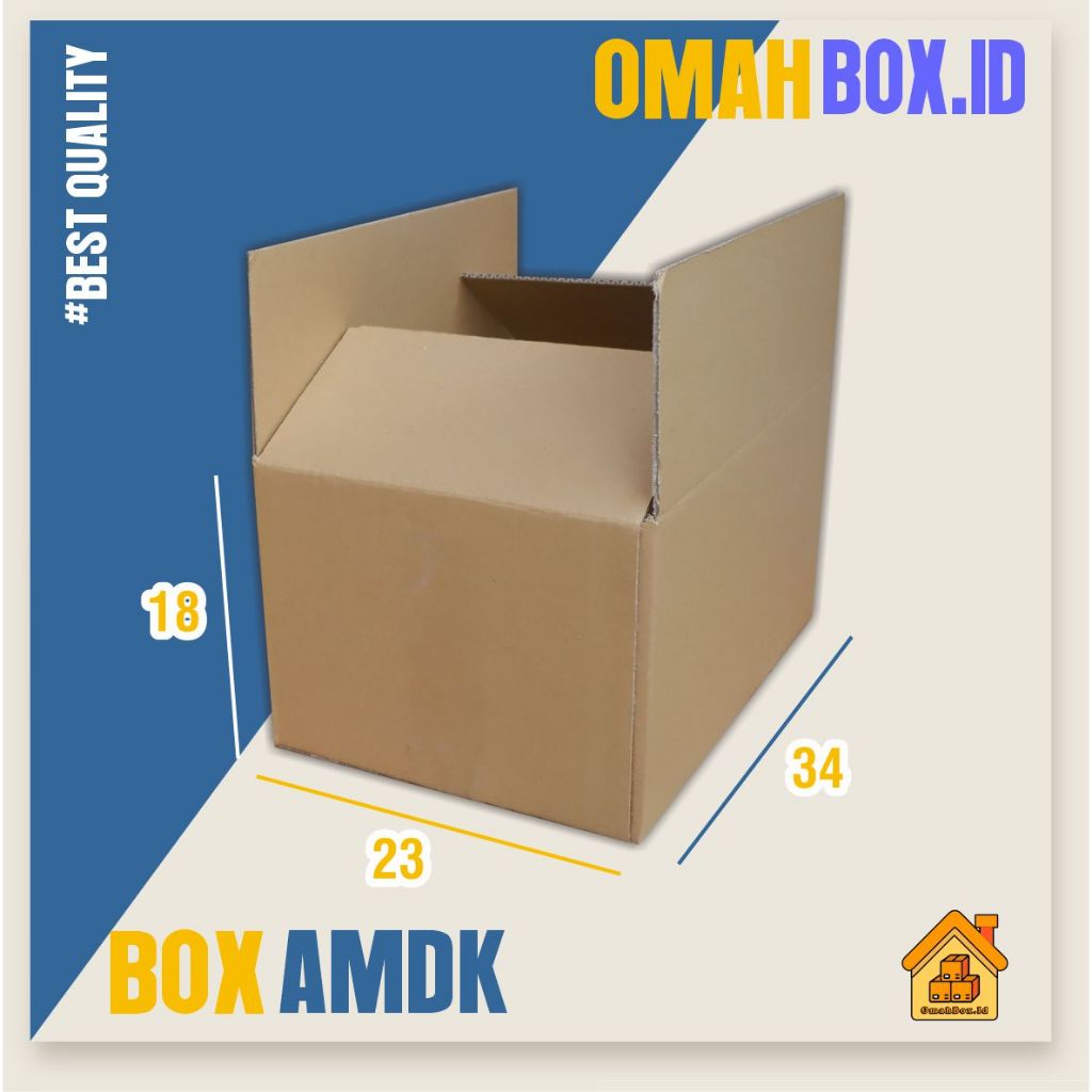 Jual Kardus box amdk coklat 330ml | 34x23x18 cm box air minum kemasan ...