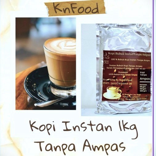 Jual kopi Instant Espresso Tanpa Ampas 1KG Spray Dried Coffee | Shopee ...