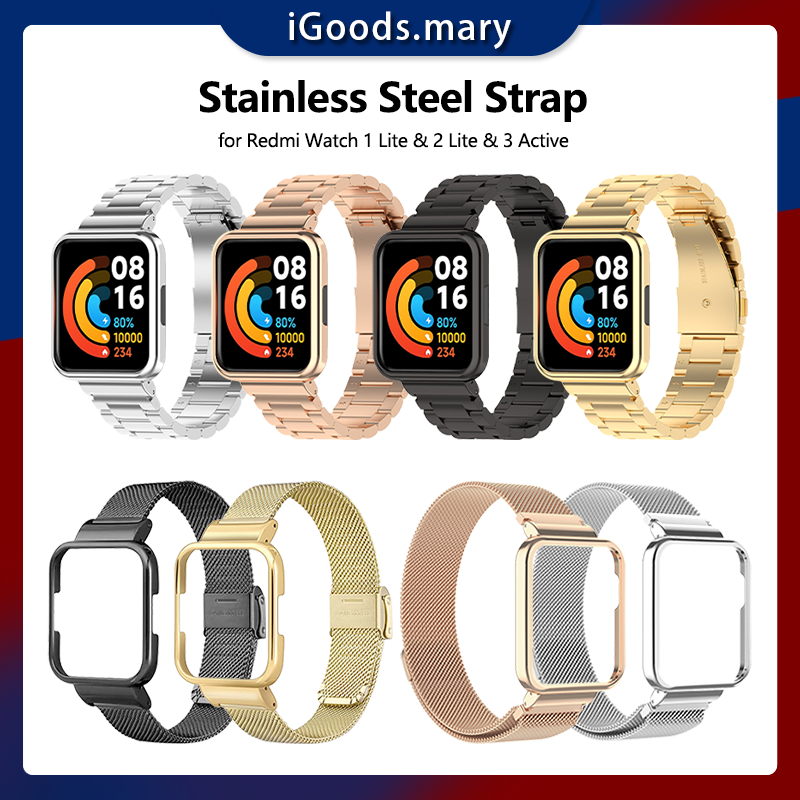 Jual Redmi Watch 3 Active Metal Strap Redmi Watch 1 Lite/2 Lite Gelang Stainless Steel Strap ...