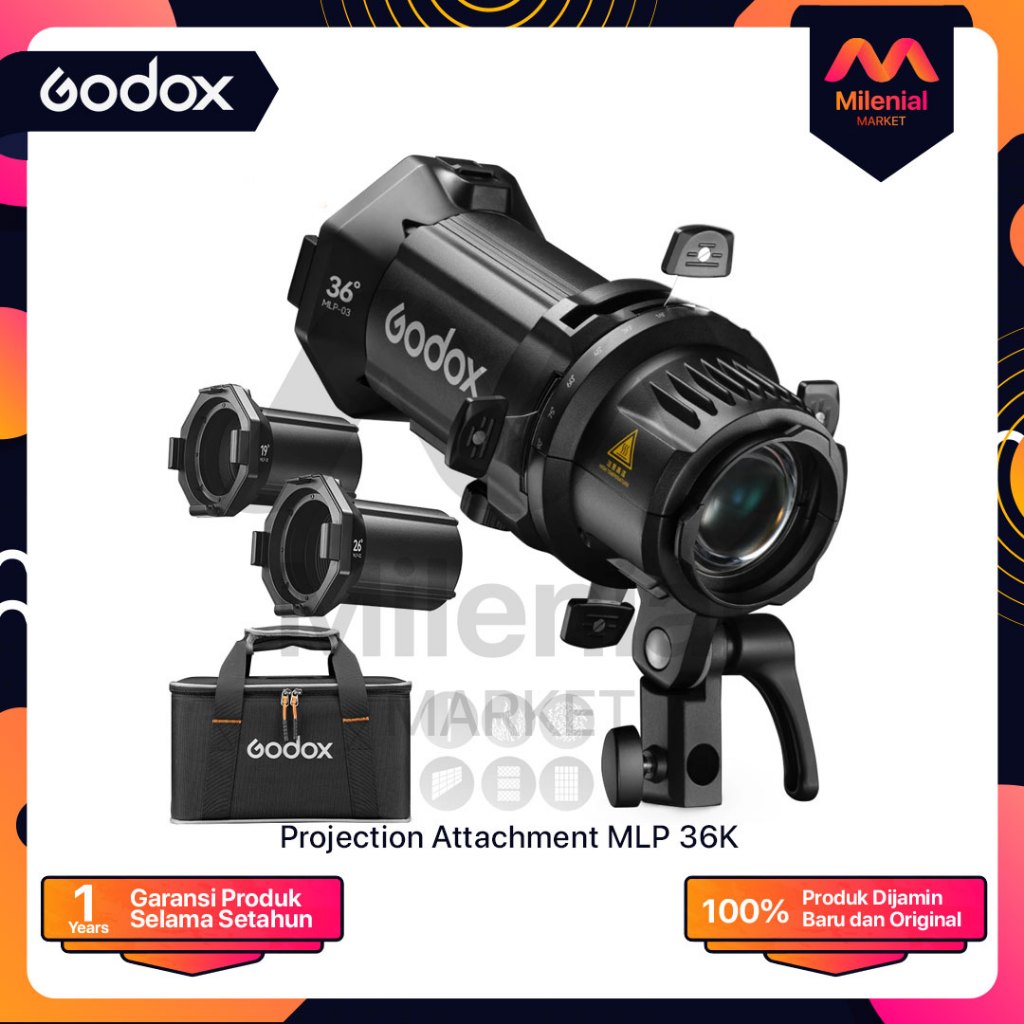 Jual Godox MLP36K Projection Attachment for ML30 and ML60 LED Lights 36 ...