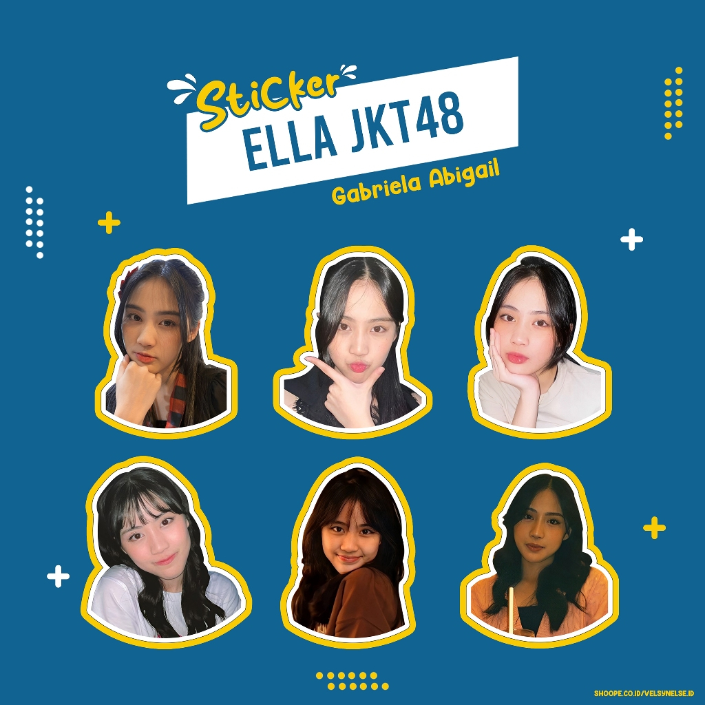 Jual [ ISI 6 ] Sticker Pack JKT48 Lucu Aesthetic High Quality | Shopee ...