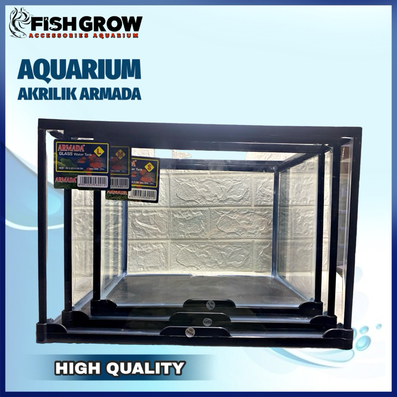 Jual AQUARIUM TRISET AKRILIK NIKITA ARMADA UKURAN S M L | Shopee Indonesia