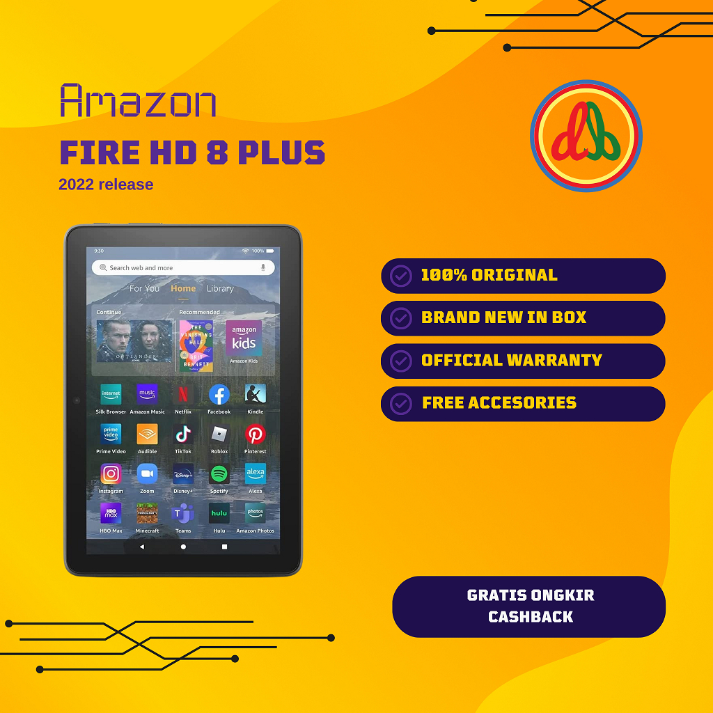 Jual AMAZON FIRE HD 8 PLUS 12th GEN, RELEASE 2022 | Shopee Indonesia