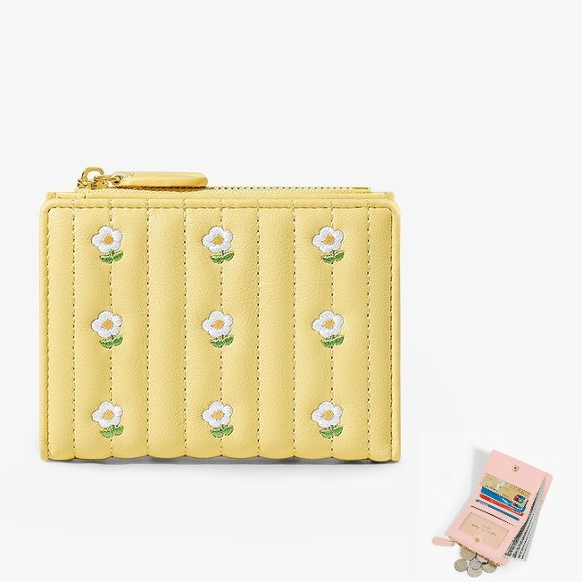 Jual Dompet motif Bunga kecil lucu Dompet Wanita Kecil Bahan Kulit PU ...