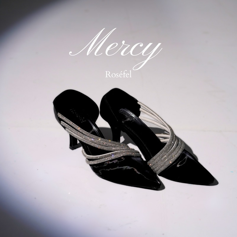 Jual ROSEFEL PARTY COLLECTION - Mercy Mules 7cm Heels with Swarovski ...