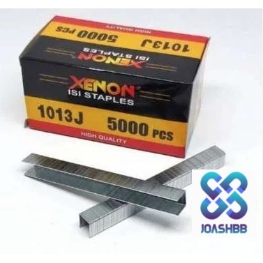 Jual Isi Staples 1013J isi 5000bh Paku Tembak XENON- Refill Air Nailer ...