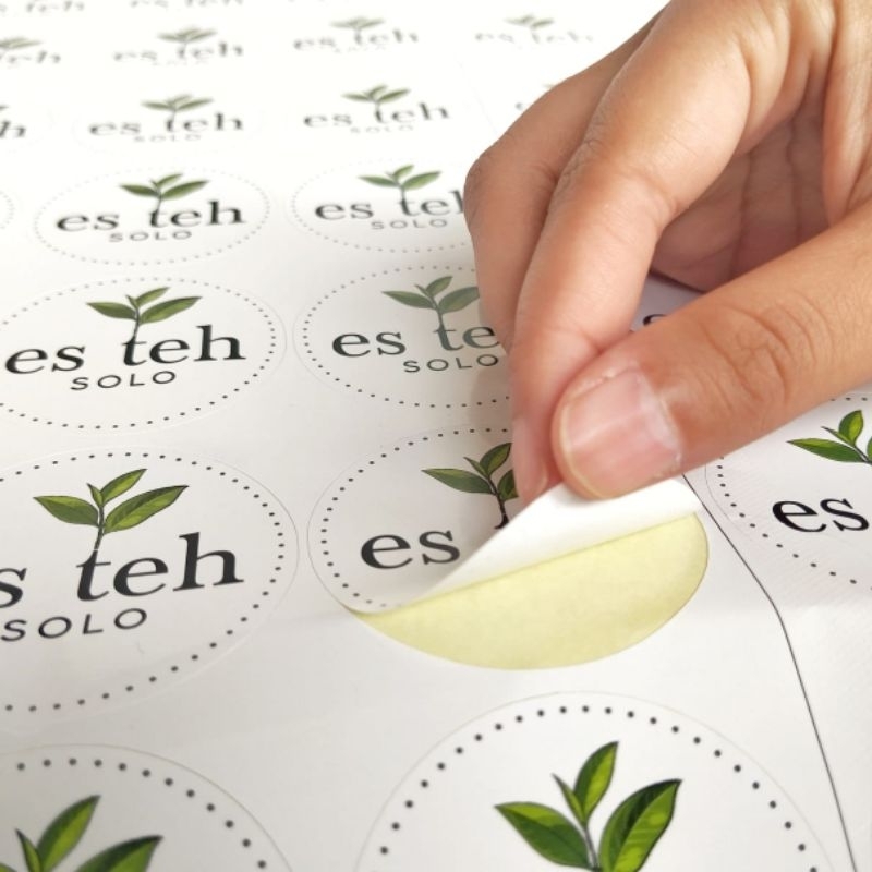 Jual Stiker lebel es teh solo 50 pcs tinggal tempel | Shopee Indonesia