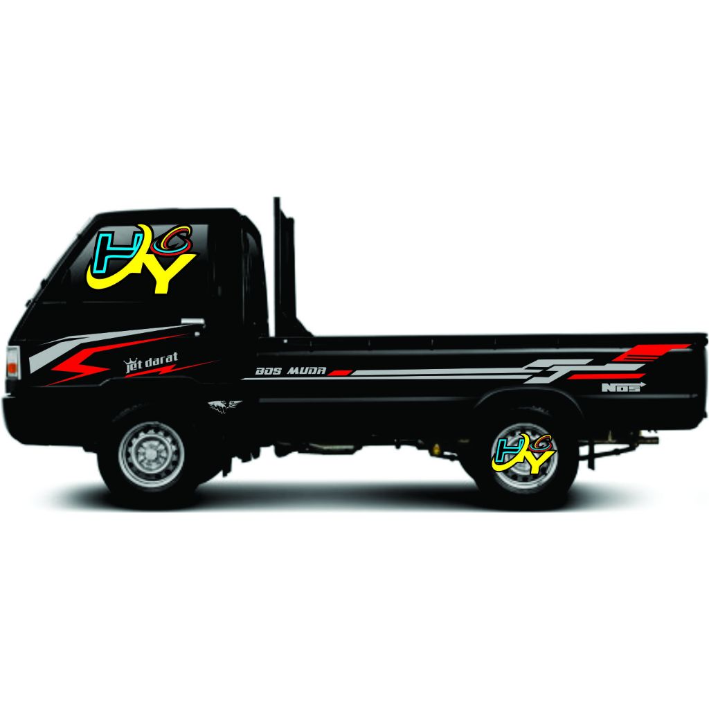 Jual STIKER STICKER MOBIL MITSUBISHI L300 STRIPNG VARIASI BOS MUDA JAT ...