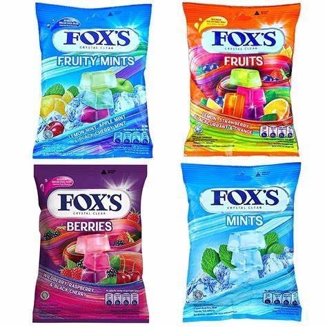 Jual Permen Fox's Crystal Clear Oval Candy 125gr | Shopee Indonesia