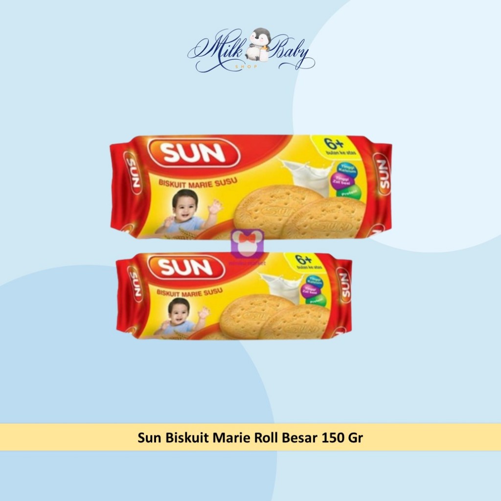 Jual Sun Biskuit Marie Roll Besar 150 Gr | Shopee Indonesia