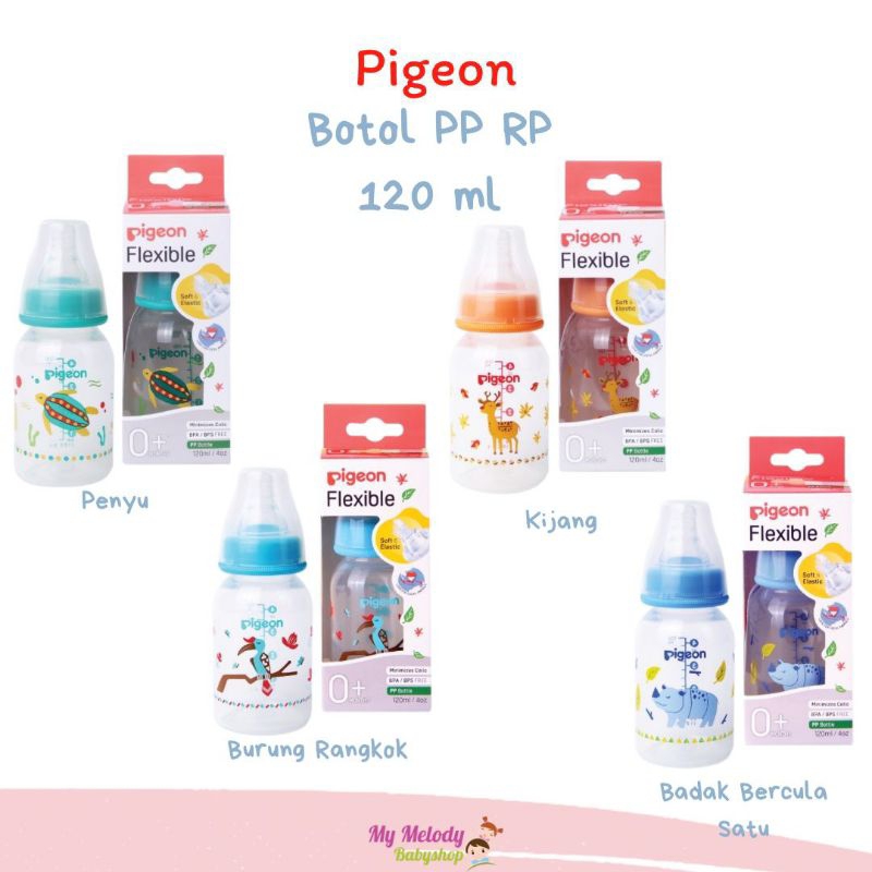 Jual Pigeon botol Susu PP RP 120ml Slim Neck | Shopee Indonesia