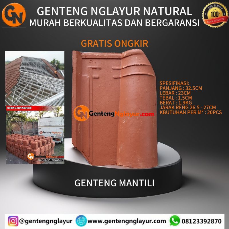 Jual Genteng Nglayur Mantili Super | Shopee Indonesia
