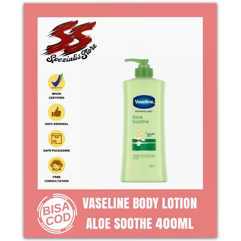 Jual Vaseline Intensive Care Aloe Soothe 400ml | body lotion vaseline ...