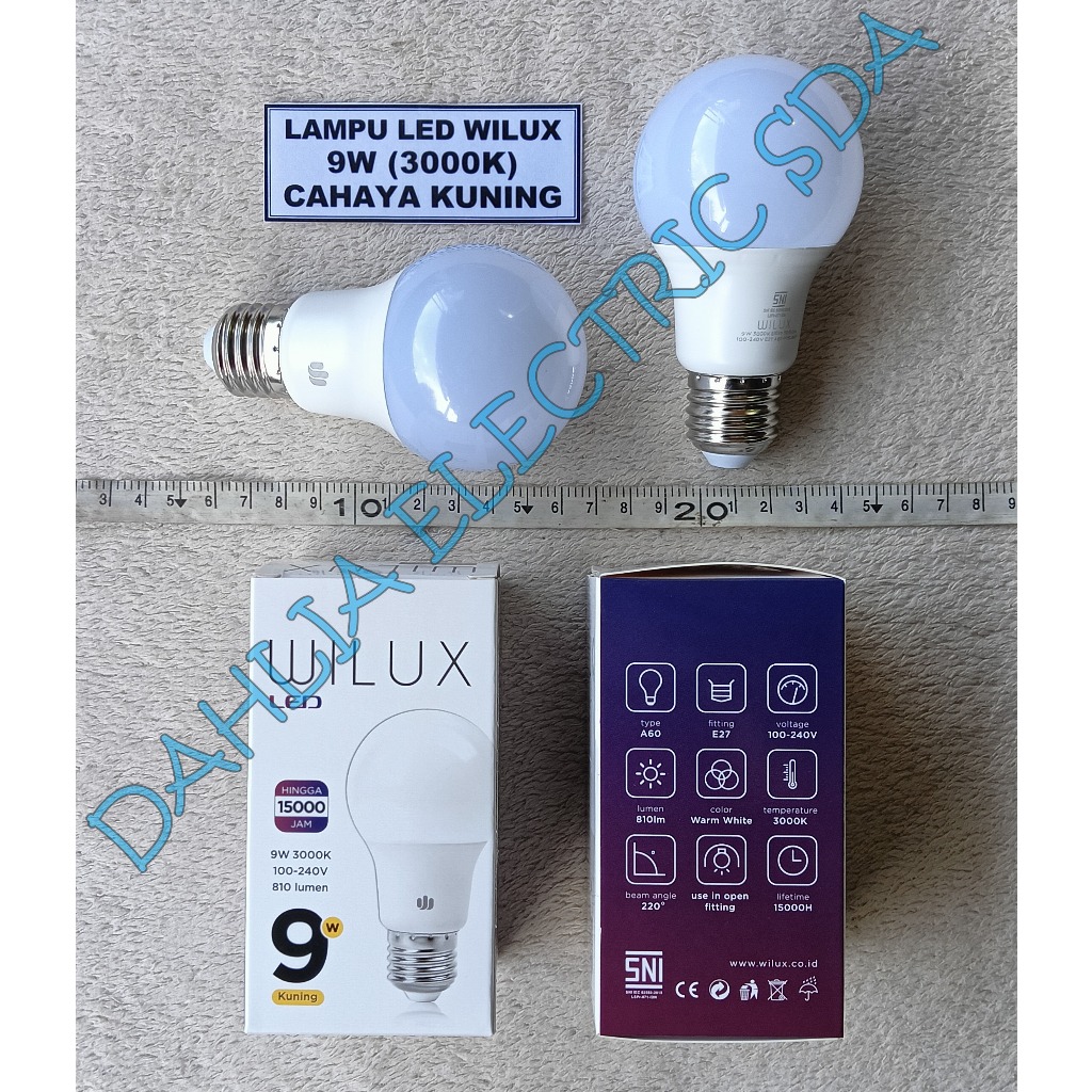 Jual LAMPU LED 9W WILUX 3000K WARM WHITE (PUTIH KEKUNINGAN) | Shopee ...