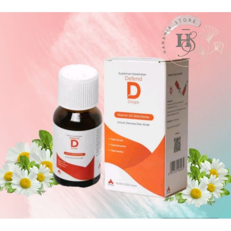 Jual Defen D Drops Vitamin D3 330IU untuk Bayi/Anak/Dewasa | Shopee ...