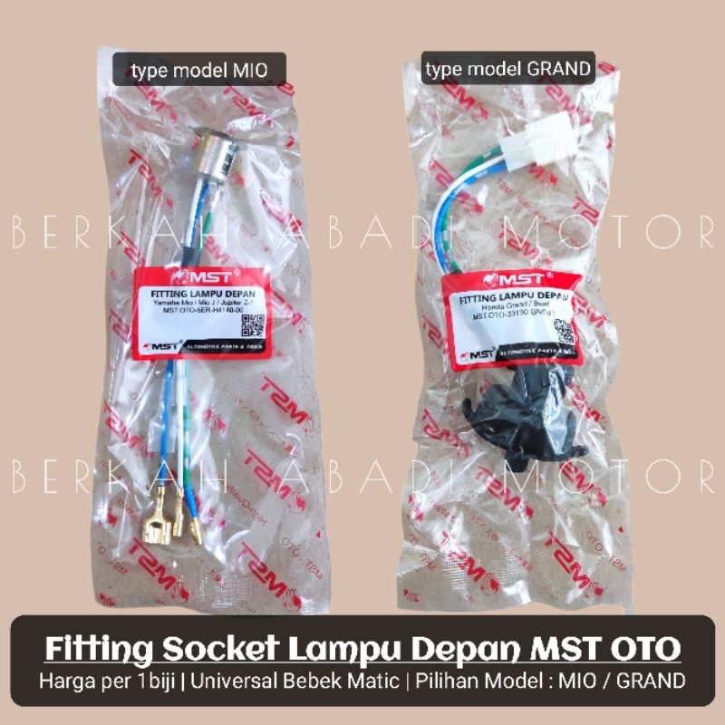 Jual Soket Fitting Lampu BINTIK Grand Mio Beat MST OTO | Cop Socket ...