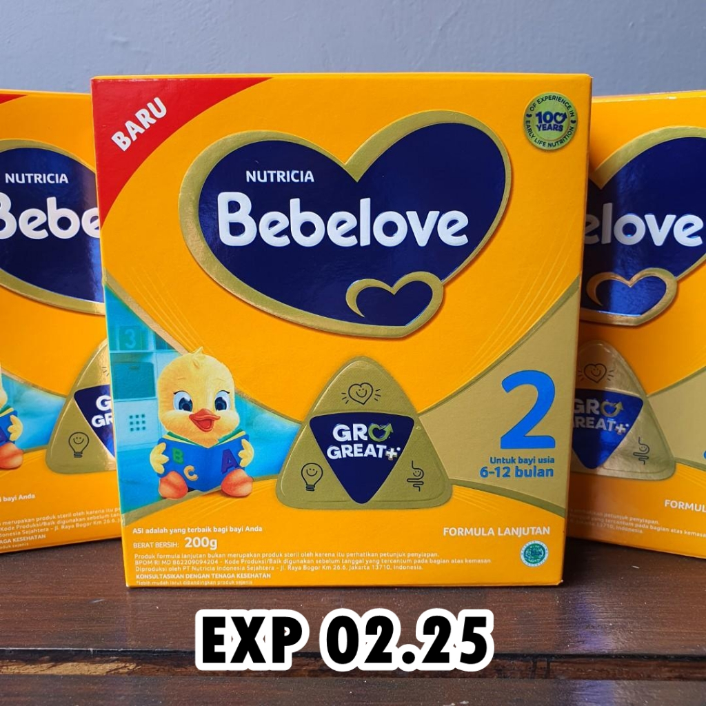 Jual NUTRICIA BEBELOVE 2 u/ USIA 6-12 bulan 200GR | Shopee Indonesia