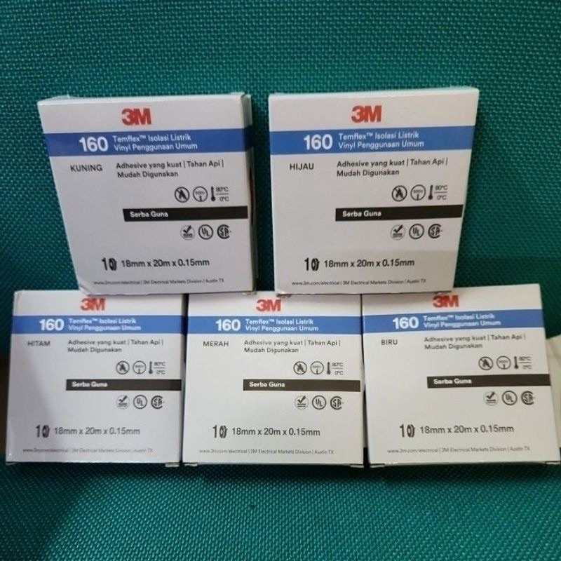 Jual Isolasi Listrik 3M Type Temflex 160 Tahan Api (Pengganti Type ...