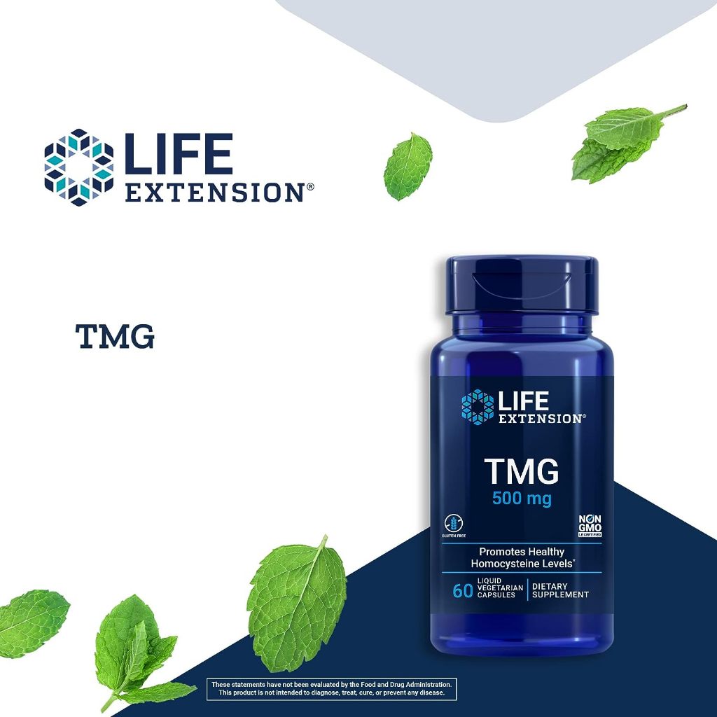 Jual Life Extension TMG 500 mg – 60 Liquid Vegetarian Capsules ...