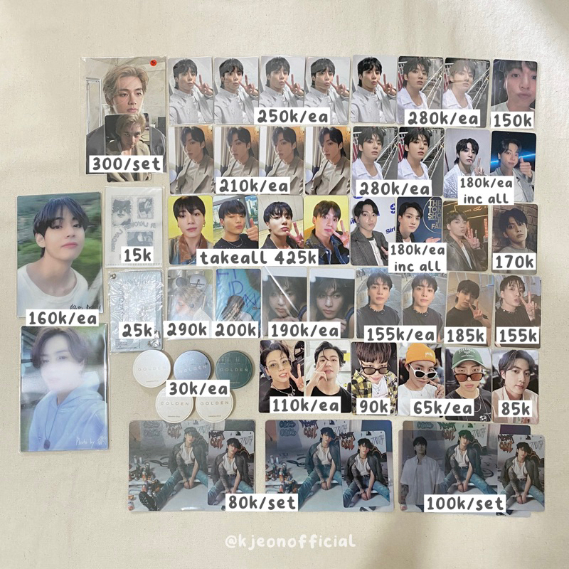 Jual [READY] PHOTOCARD LUCKY DRAW ALBUM GOLDEN JUNGKOOK BTS | PHOTOCARD ...