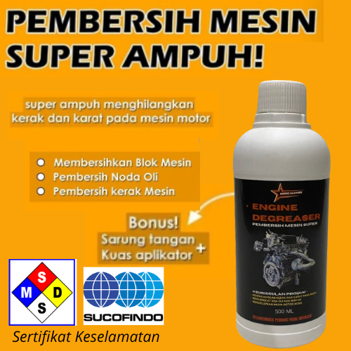 Jual Pembersih Mesin Super | Engine Degreaser Motor & Mobil Pembersih Kerak, Karat Blok Mesin ...