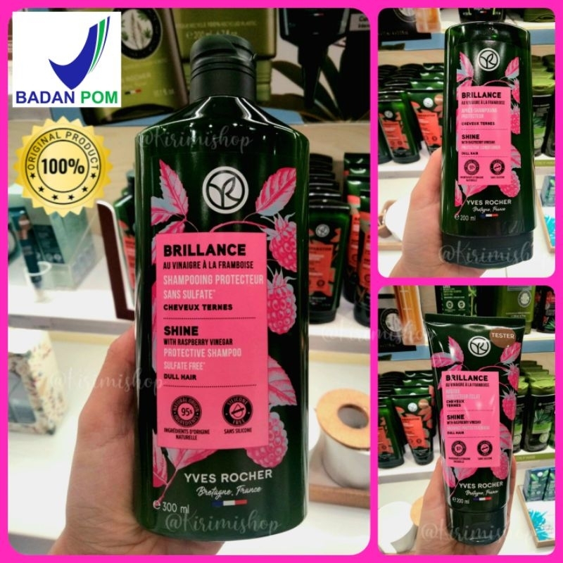 Jual Yves Rocher Shine Shampoo, Conditioner, Hair Mask, Rinsing Vinegar ...