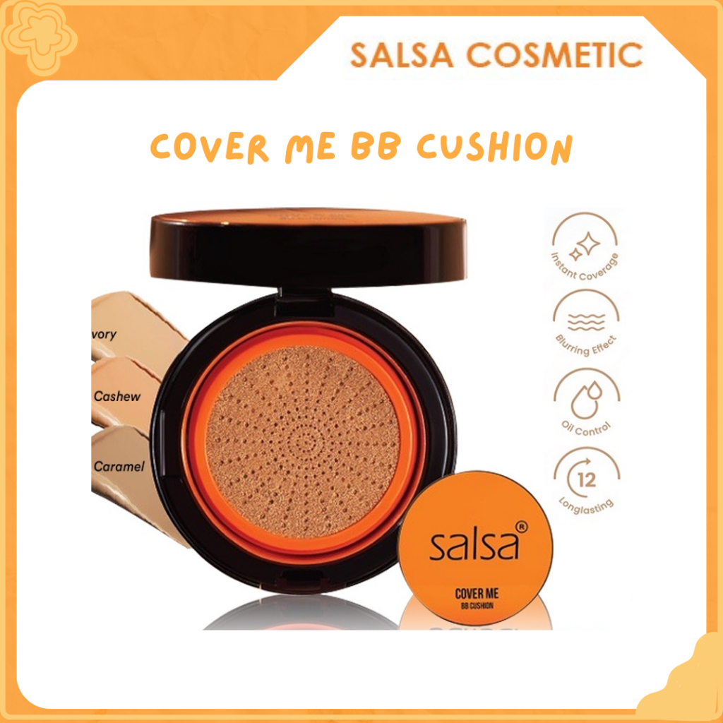 Jual Salsa Cover Me BB Cushion 20g/Semi Matte Coverage Makeup | Shopee ...