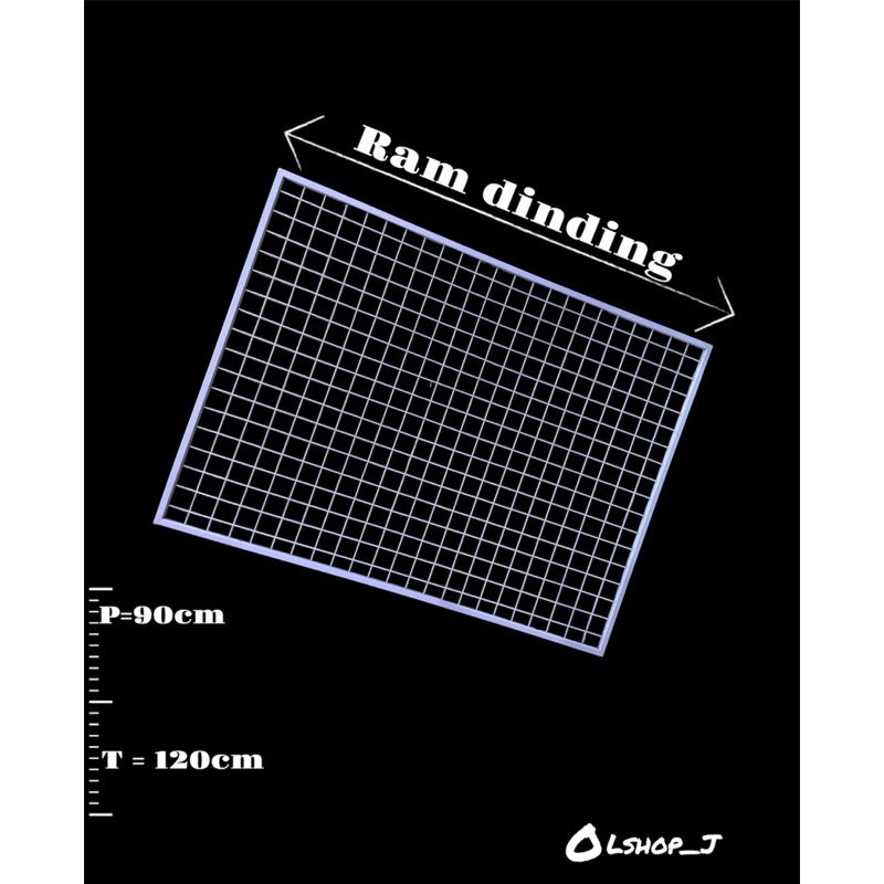 Jual Ram Dinding | Ram Bingkai |Backmesh 90x120cm | Shopee Indonesia