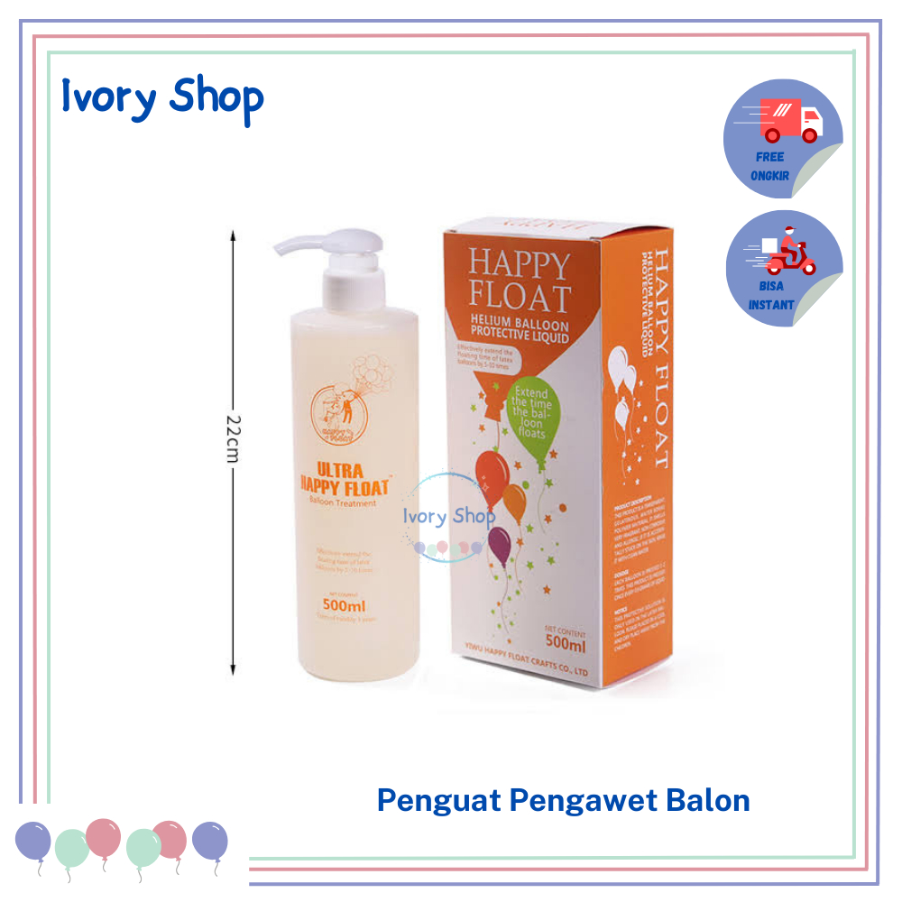 Jual Happy Float Balloon / Penguat Pengawet Balon HELIUM PROTECTIVE LIQUID 500ml | Shopee Indonesia
