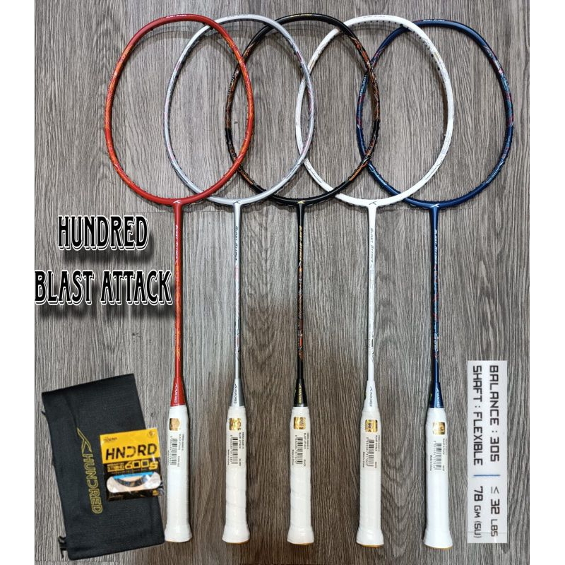 Jual Raket BADMINTON ORIGINAL HUNDRED POWERTEK 28LBS PBSI RAKET MURAH ...