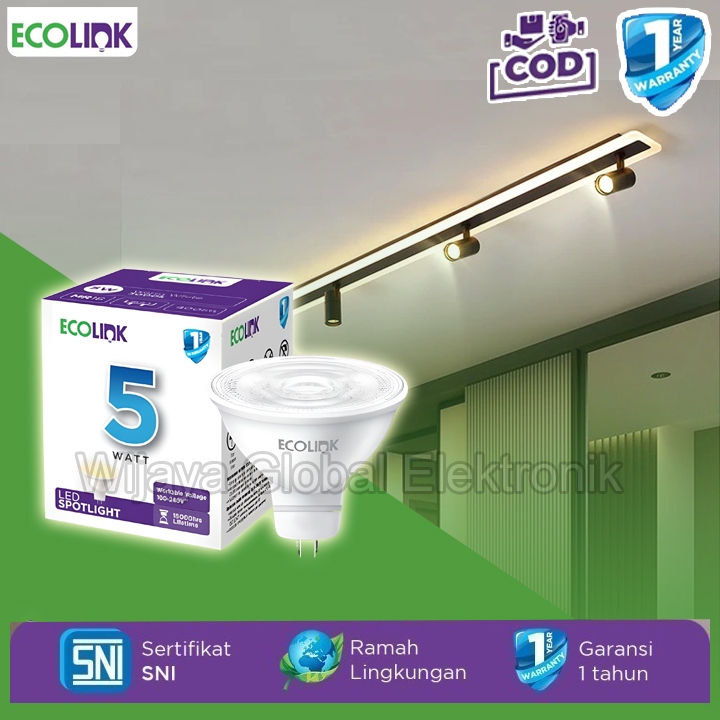 Jual ORIGINAL 100% [ BISA COD ] ECOLINK Lampu Sorot LED Spotlight ...