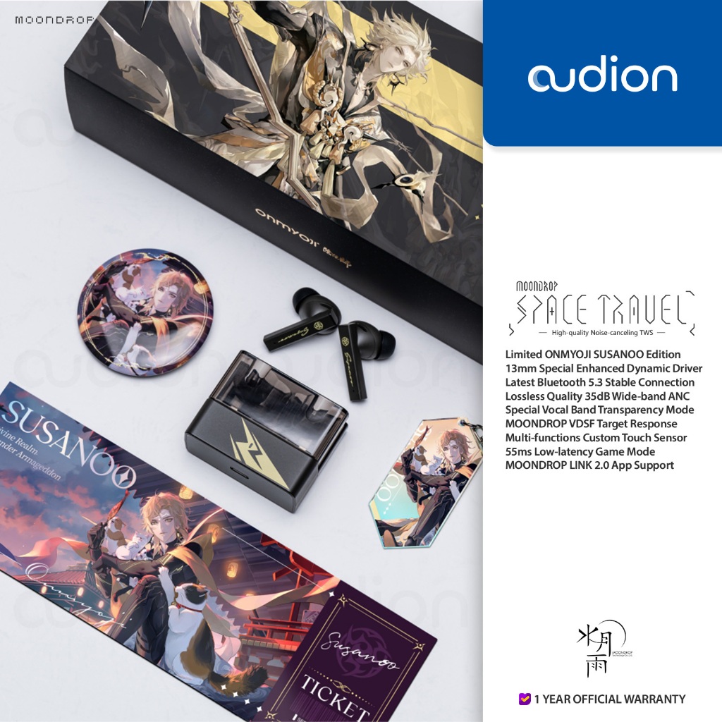Jual MOONDROP x ONMYOJI SPACE TRAVEL Susanoo Limited ANC True Wireless ...