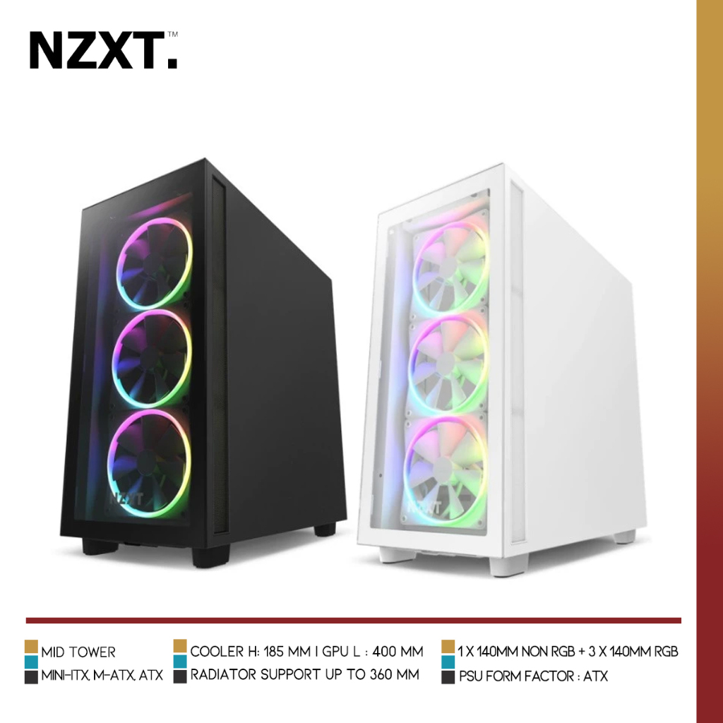 Jual NZXT H7 Elite | Premium Mid-Tower Case | Shopee Indonesia