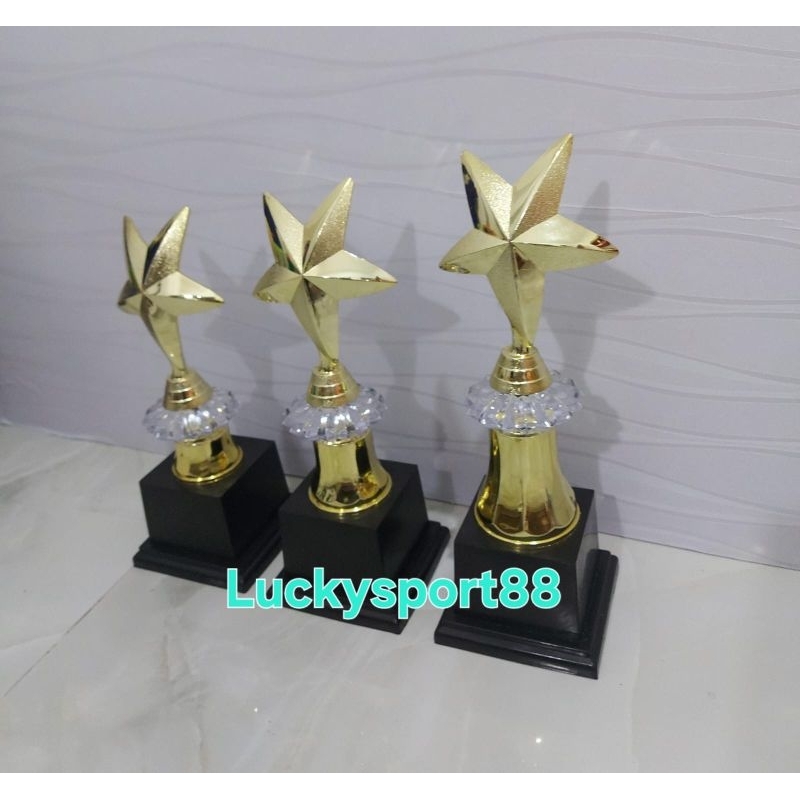 Jual Trophy Piala Kristal bintang impor 1 set | Shopee Indonesia