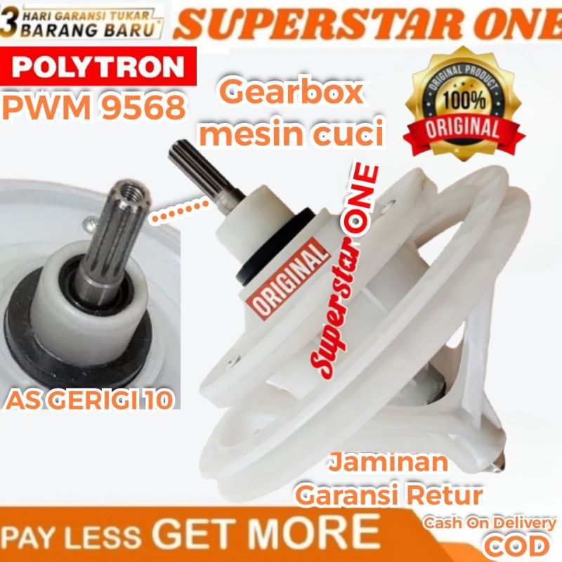 Jual Gearbox/girbox/Gear box Gigi 10 mesin cuci polytron PWM 9568 ...