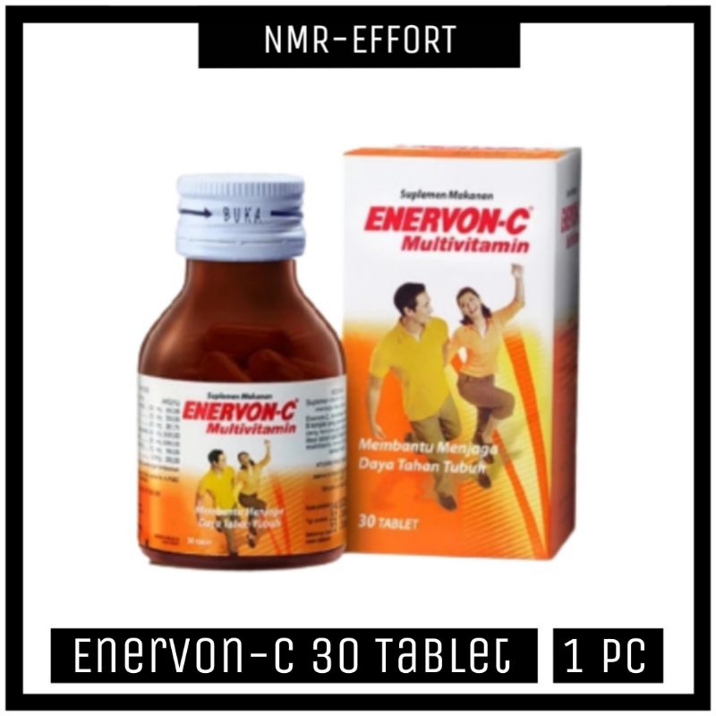 Jual Enervon C Botol 30 Tablet Multivitamin | Shopee Indonesia