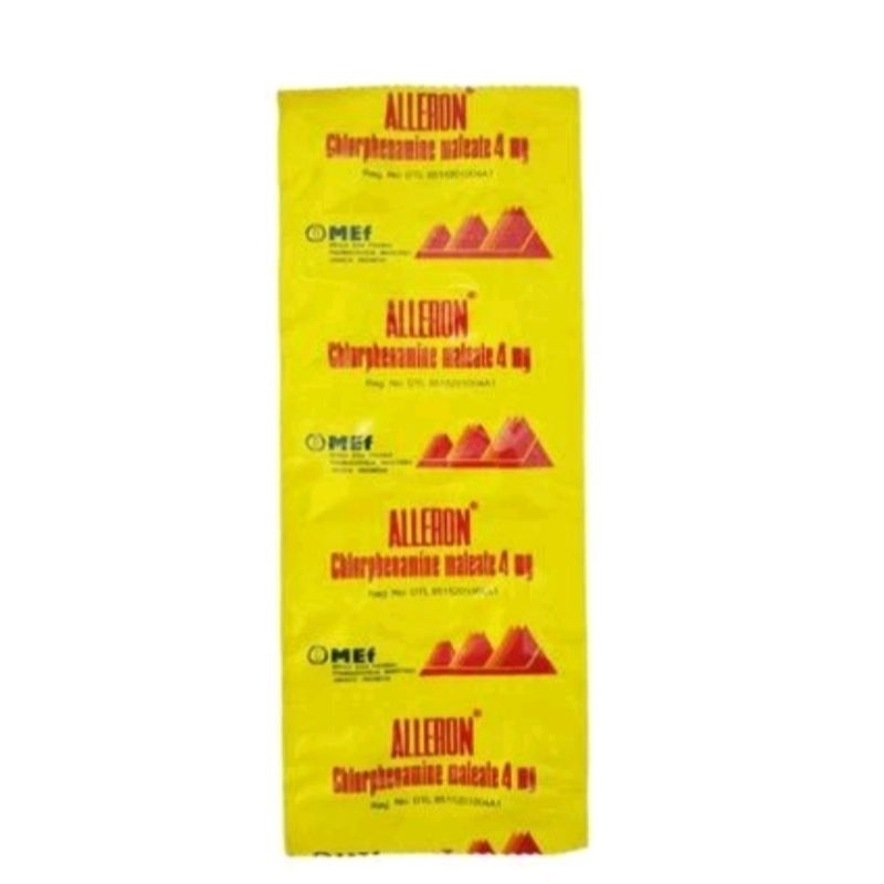 Jual Alleron 4mg Strip 10 tablet | Obat Alergi dan Gatal-gatal | Shopee ...