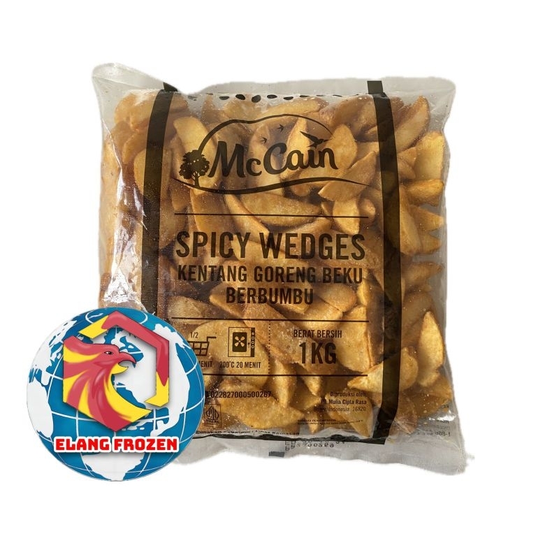 Jual Kentang Spicy Wedges Mc Cain 1kg | Shopee Indonesia