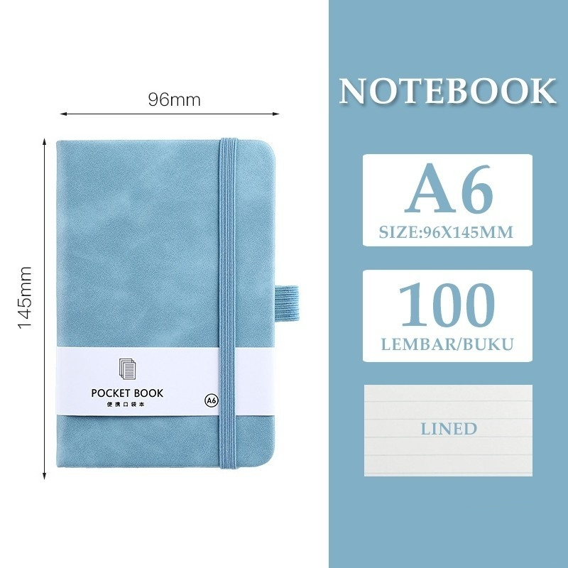 Jual Buku Notebook A6 Portable Mini Pocket Book A7 Notebook Buku A5 ...