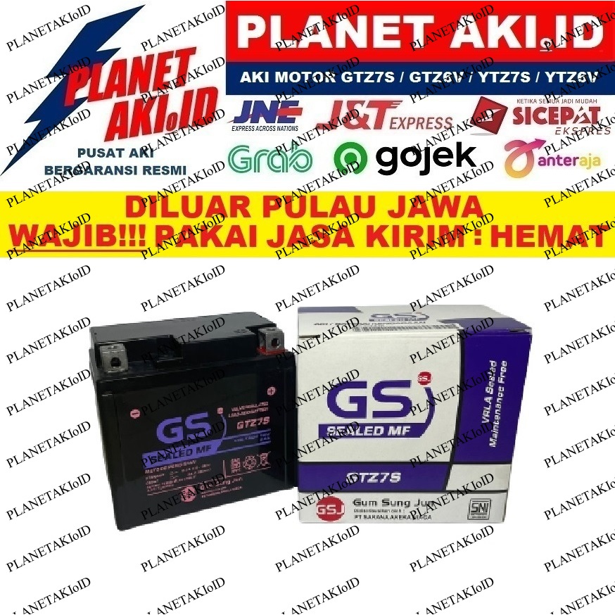 Jual Aki Motor Honda Vario 125 150 CB 150 R CBR 150 R Sonic PCX 150 160 GTZ7S Accu Kering MF ...