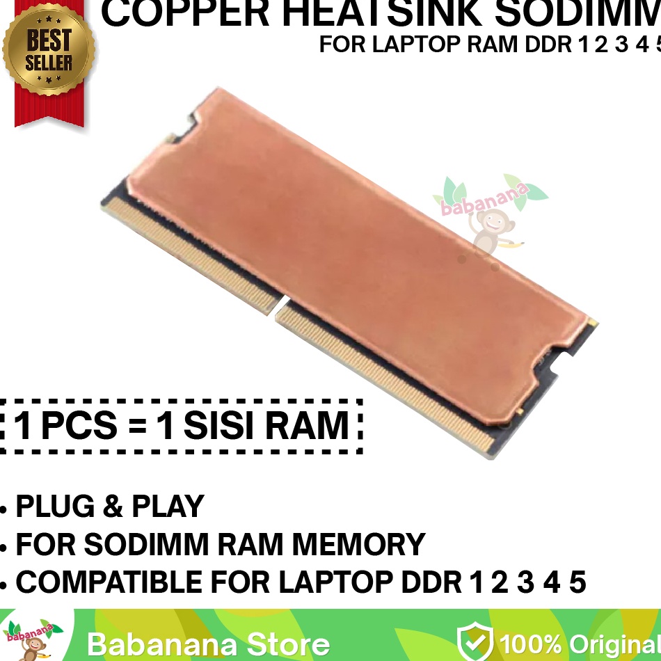 Jual Banyak Dipakai HEATSINK RAM SODIMM LAPTOP COOLER MEMORY DDR1 DDR2 DDR3 DDR4 DDR5 | Shopee ...