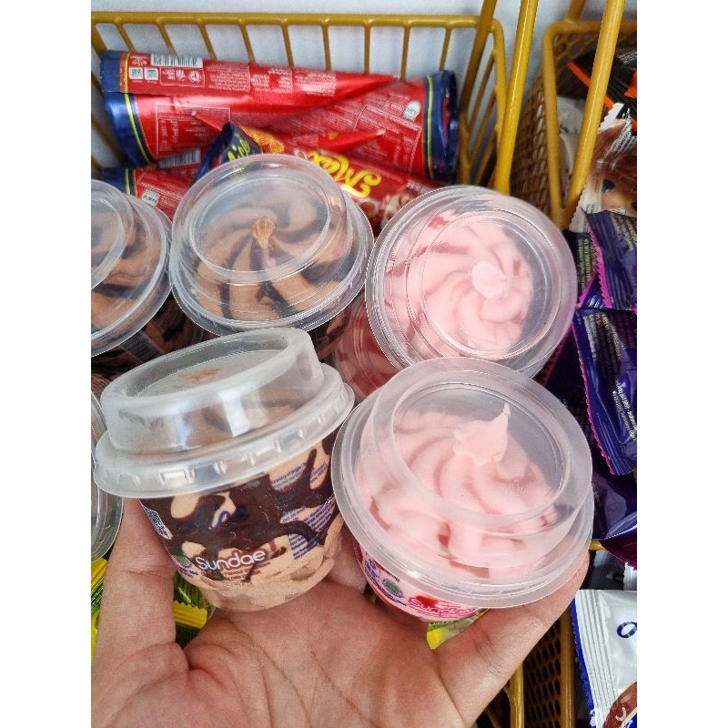 Jual PROMO Es KRIM AICE CUP / SUNDAE Gojek SPX Instan | Shopee Indonesia