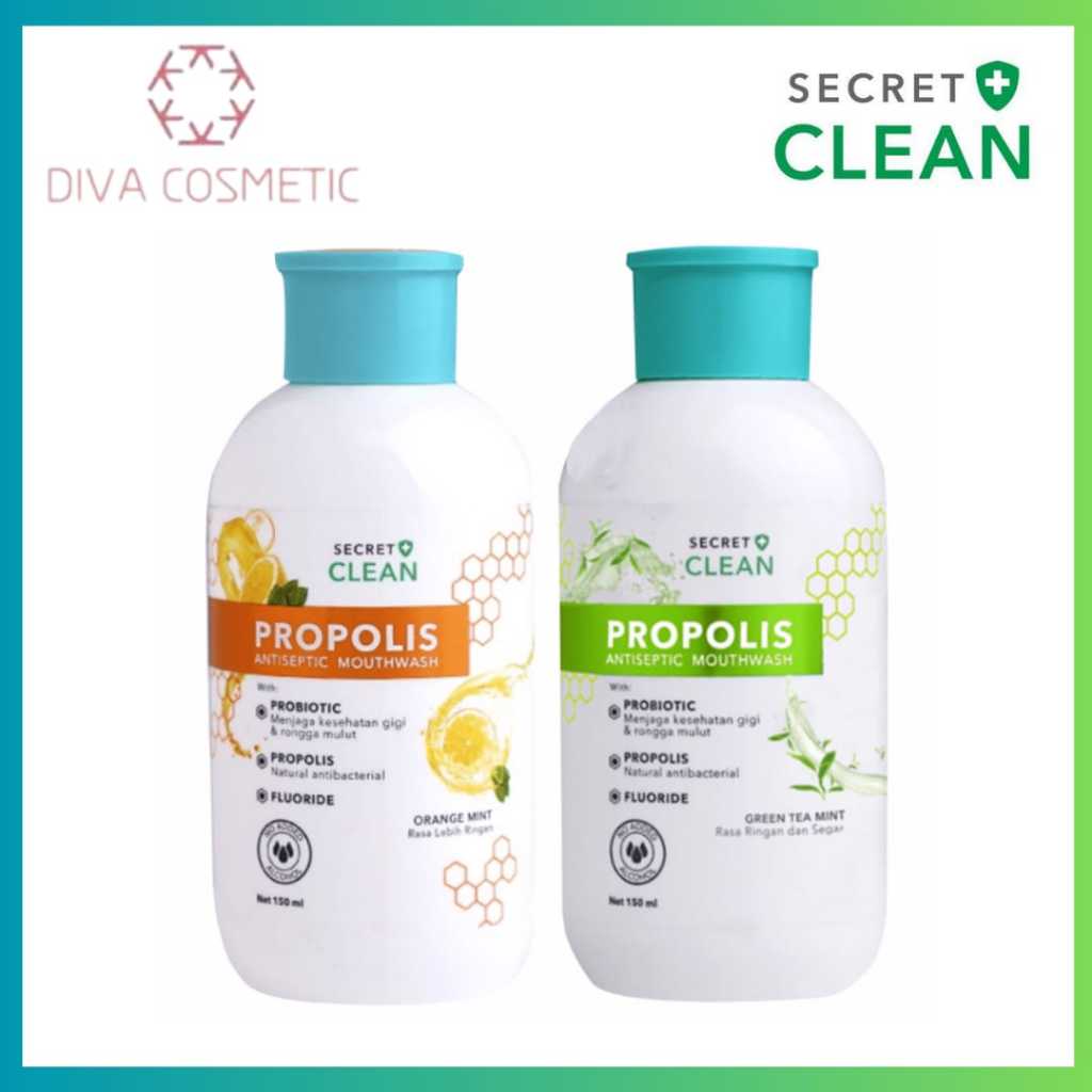 Jual Secret Clean Propolis Antiseptic Mouthwash 150ml | Shopee Indonesia