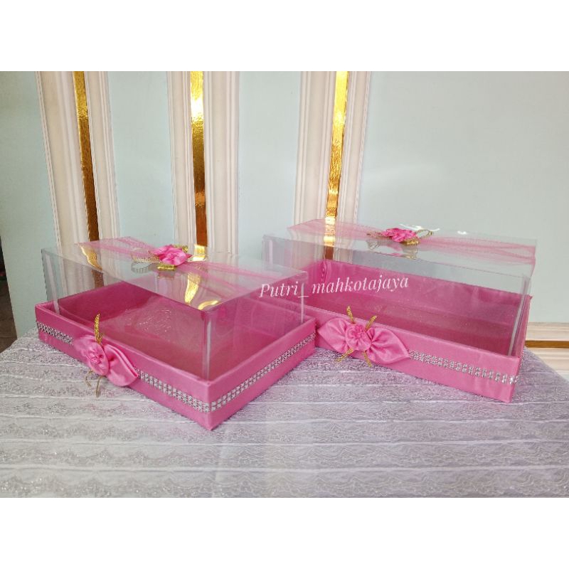 Jual Box Hantaran Pernikahan Mika set isi 2 Hias Tile Box Cinta ...
