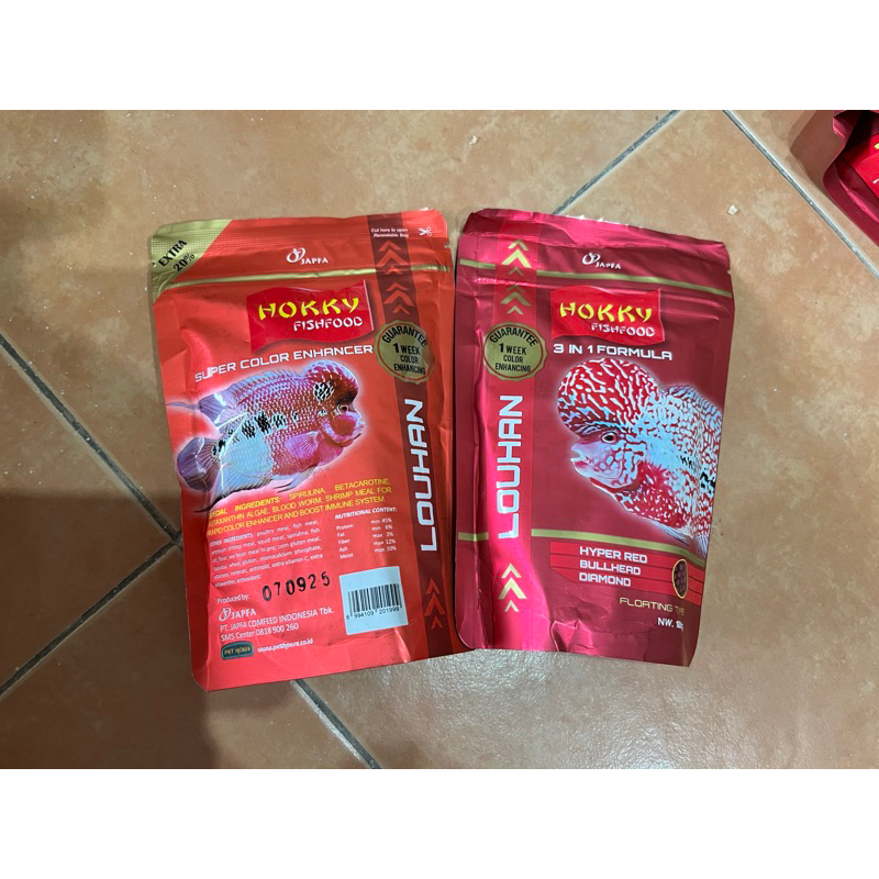 Jual pelet Makanan ikan louhan lohan HOKKY FISHFOOD 3 IN 1 FORMULA ...
