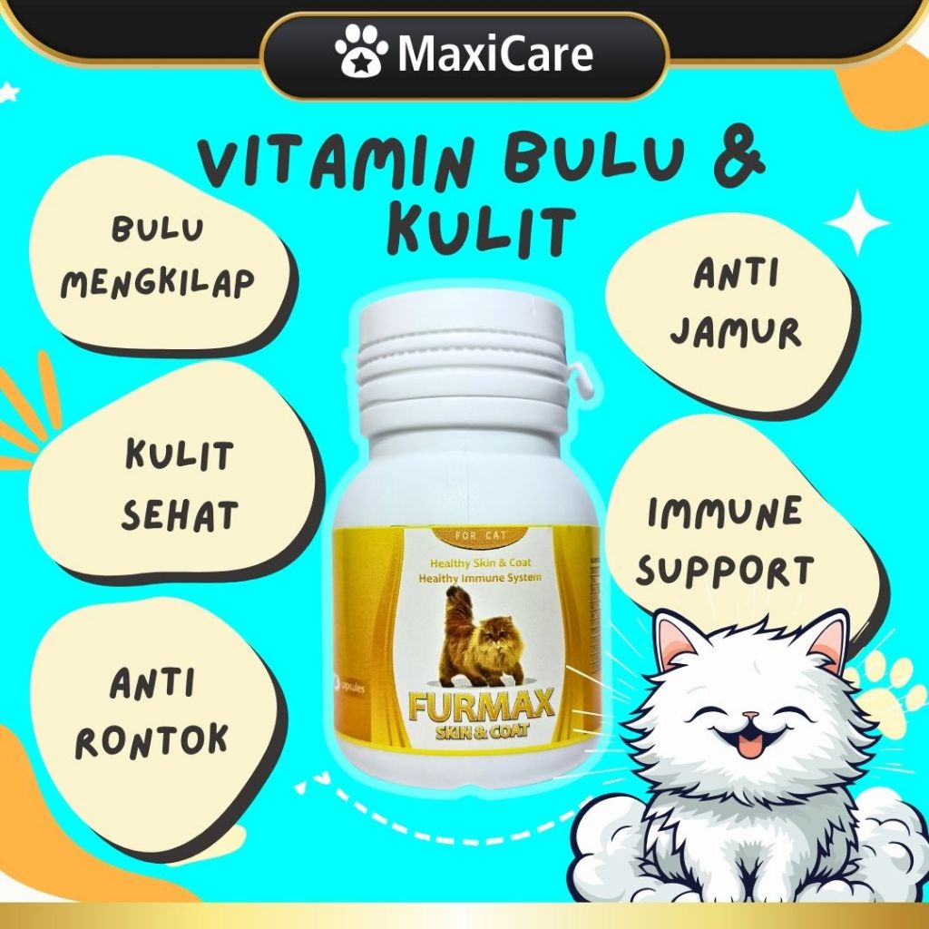 Jual Vitamin Bulu Kucing Bulu Rontok Penumbuh Bulu Pelebat Bulu FURMAX | Shopee Indonesia
