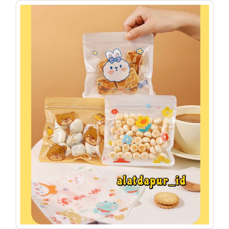 Jual 50pcs plastik klip cookies plastik cookies ziplock plastik permen ...