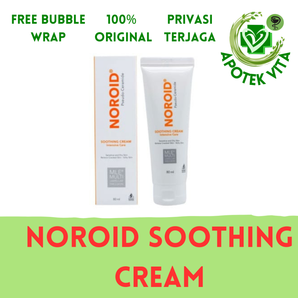 Jual NOROID SOOTHING CREAM 80ML UNTUK KULIT KERING DAN GATAL | Shopee ...